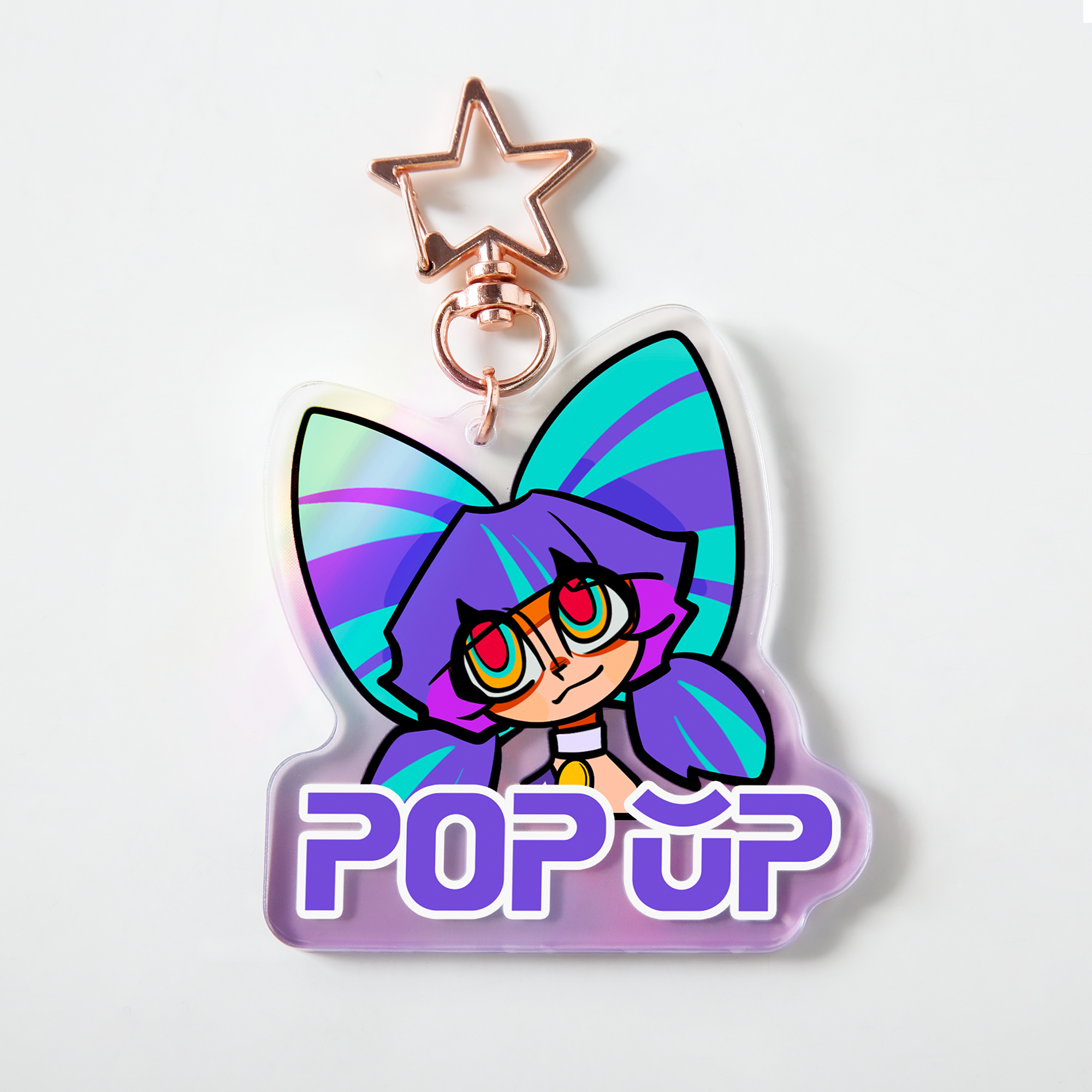 Custom Holo Colorful Acrylic Keychains – POPUP